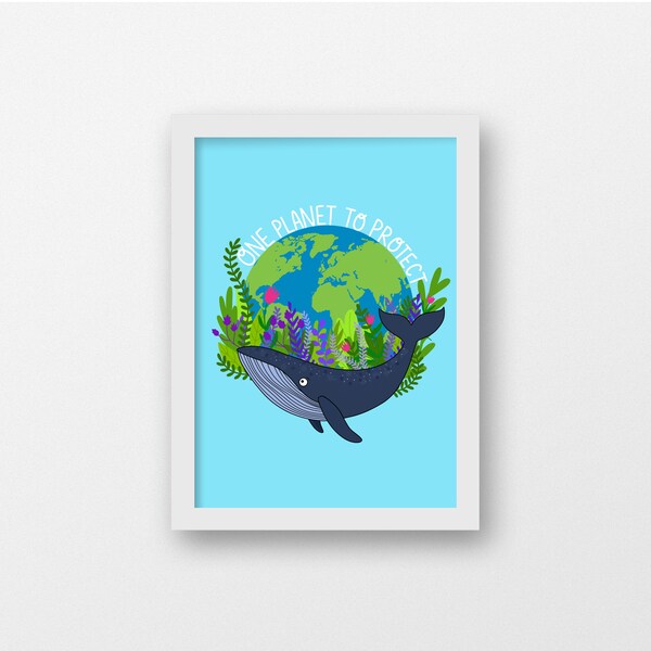 Save the Ocean Poster - Etsy