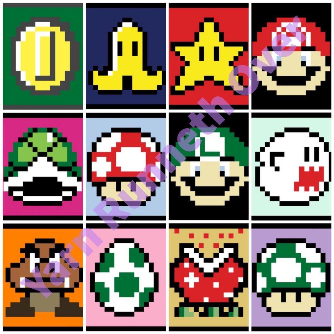 Game Character C2C Crochet Pattern PATTERN ONLY - Etsy