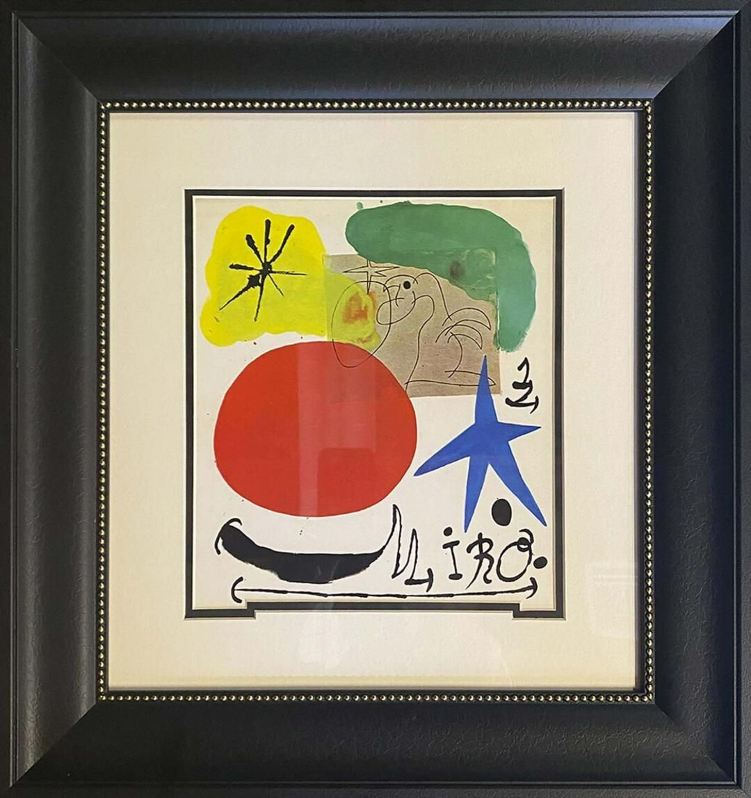 Joan Miró Colour Plate Lithograph 'untitled' From 1970 - Etsy