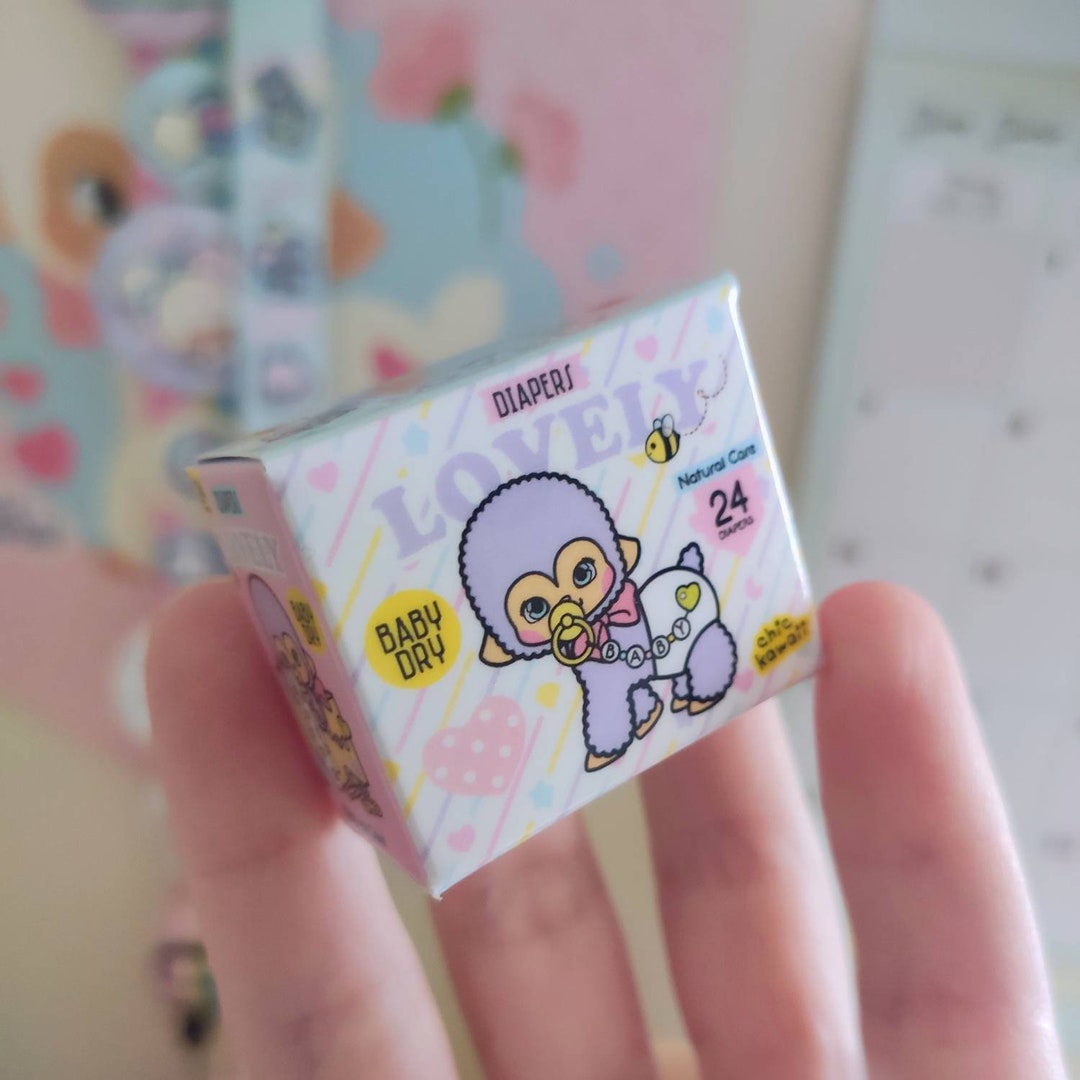 Chic Kawaii Miniature Diapers Box for Blythe Barbie - Etsy