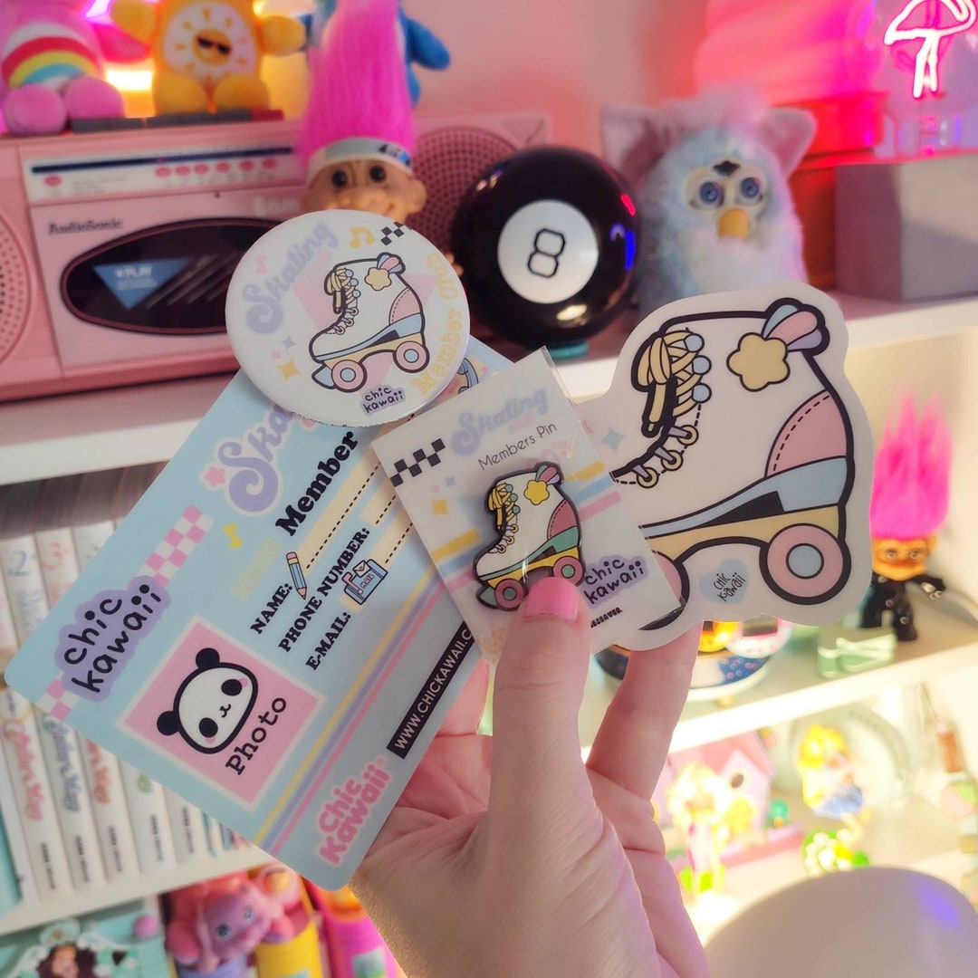 Chic Kawaii Skating Club Cute Lot - Etsy
