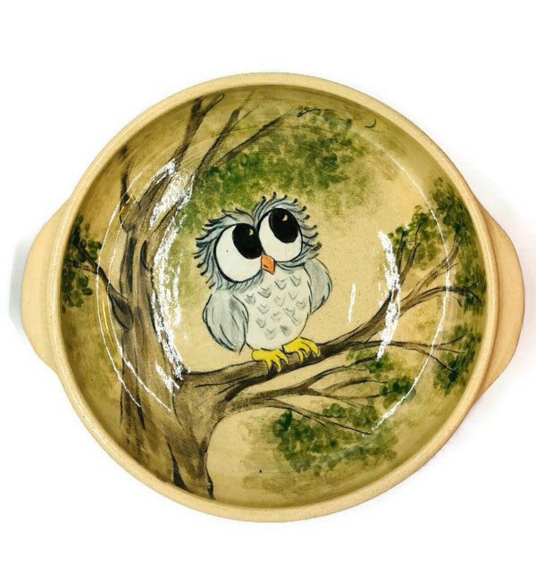 Owlet Dish Cute Owlet Bowl Little Owl Serving Dish Handmade Pottery ...