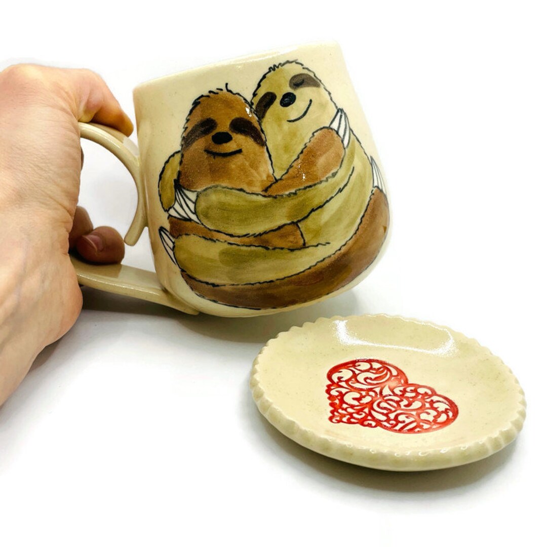Sloths Set Sloth Love Best Friends Mug Love You Slow Much Best Friend ...