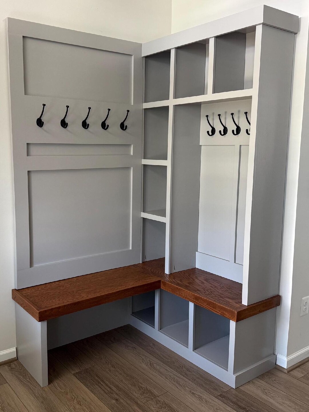 L Shape Mudroom Locker Halltree for Breezeway - Etsy