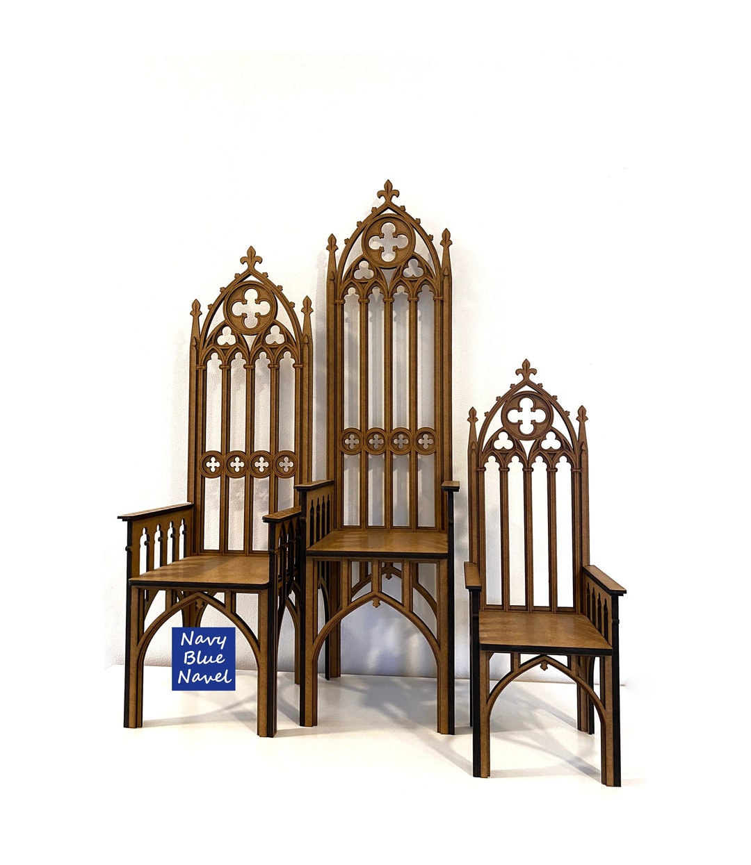 Doll Furniture Gothic THRONE No2, Miniature Historic Armchair for ...