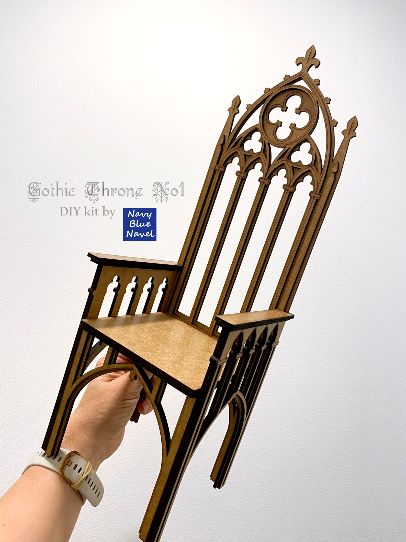 Doll Furniture Gothic THRONE No1, Historic Armchair for Dollhouse ...
