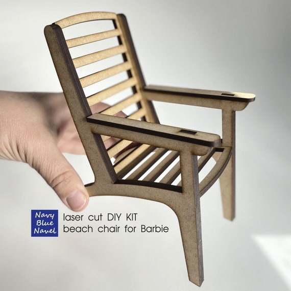 Laser Cut DIY Kit BEACH CHAIR Miniature Furniture for - Etsy UK
