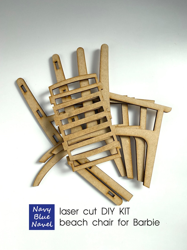 Laser Cut DIY Kit BEACH CHAIR Miniature Furniture for - Etsy
