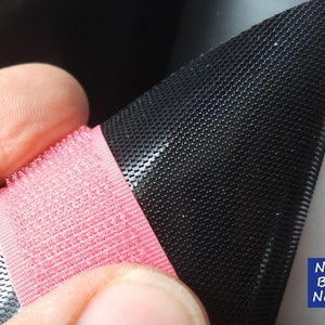 4" ULTRA Thin Hook and Loop Fastener BLACK or WHITE Micro Injection ...