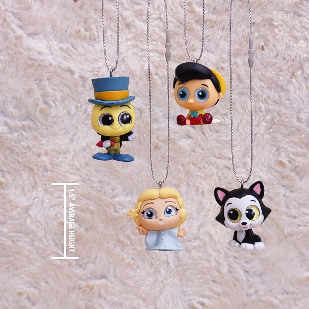 Pinocchio 4pc Disney Doorables Mini Christmas Ornament Set - Etsy