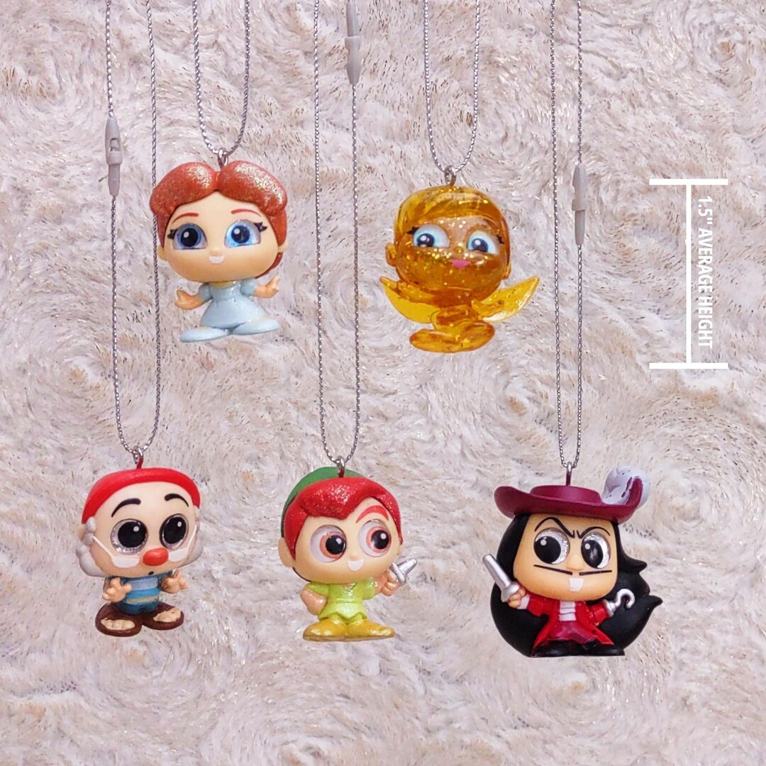 Peter Pan 5pc Disney Doorables Mini Christmas Ornament Set - Etsy