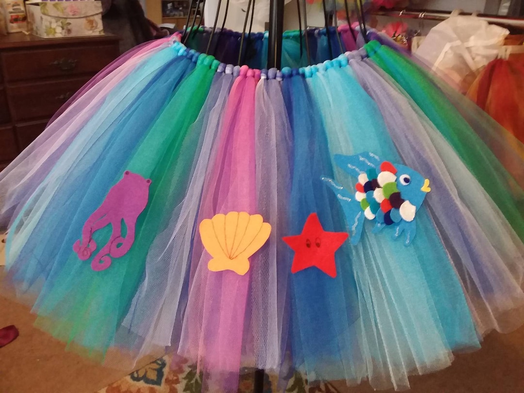 Rainbow Fish Tutu Book Inspired Headband Available Adult - Etsy