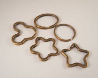 Round Key Ring - Etsy