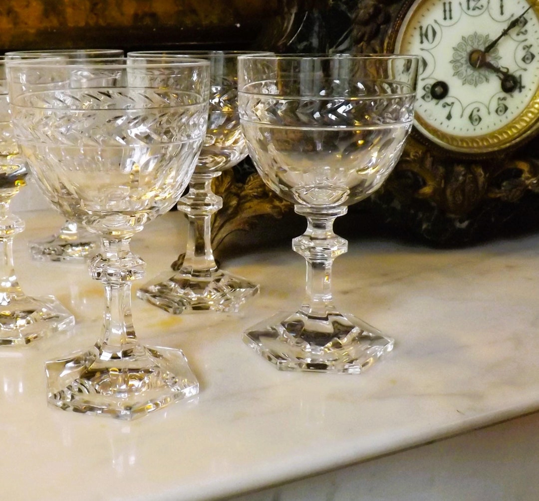 Gorgeous Set of 4 Vintage French Liqueur Glasses ~ Villeroy & Boch ...