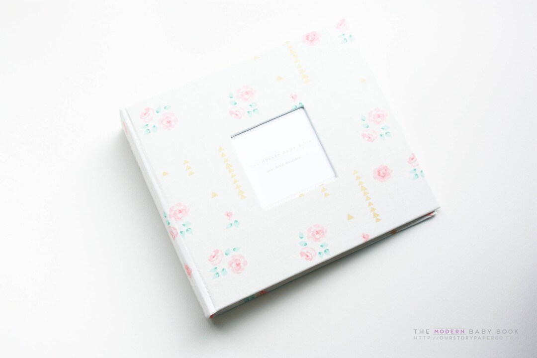 Gold Mini Rose Scrapbook Album. 100% Handmade. Memory Album ...