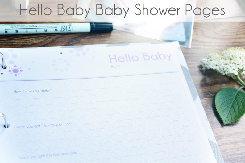 HELLO BABY - Baby Shower Advice Pack. Baby Shower Games. Newborn ...