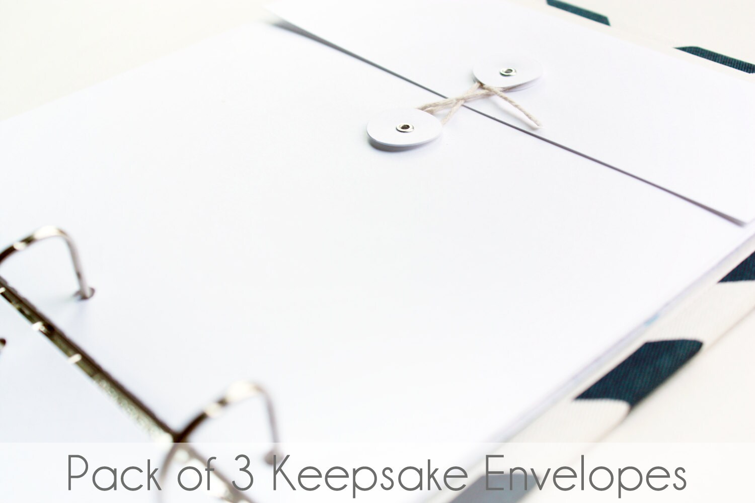 MODERN Baby Book // Pack of 3 White Keepsake Envelope. Newborn - Etsy