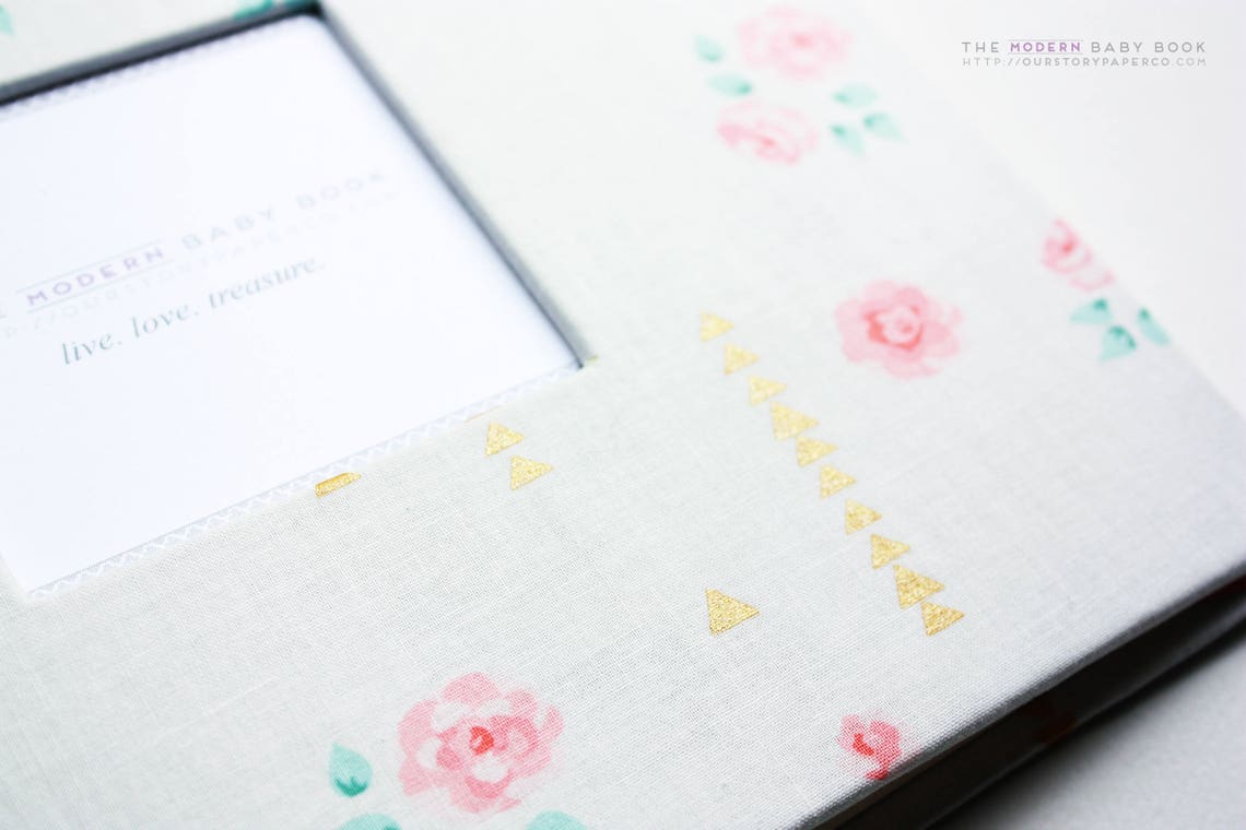 Gold Mini Rose Scrapbook Album. 100% Handmade. Memory Album ...