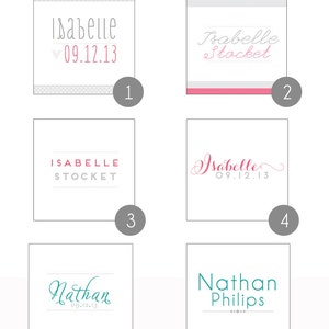 MODERN Baby Book // Personalized Name Insert for Your Baby Book ...