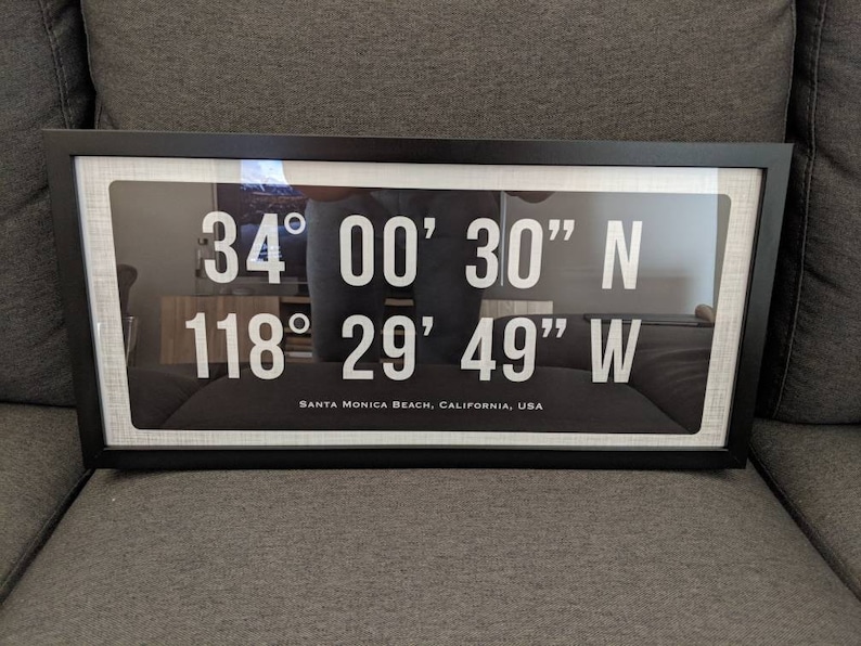Custom Coordinates, Wedding Coordinates Sign, GPS Coordinates Sign, GPS ...