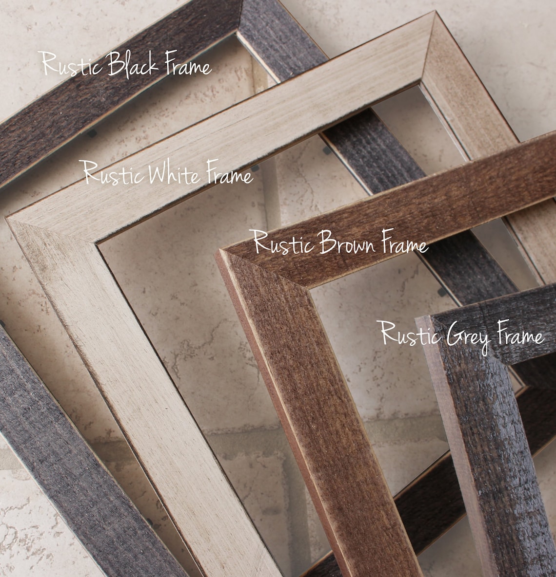 Rustic Wood Frames Rustic Brown Frame Wood Picture Frame - Etsy