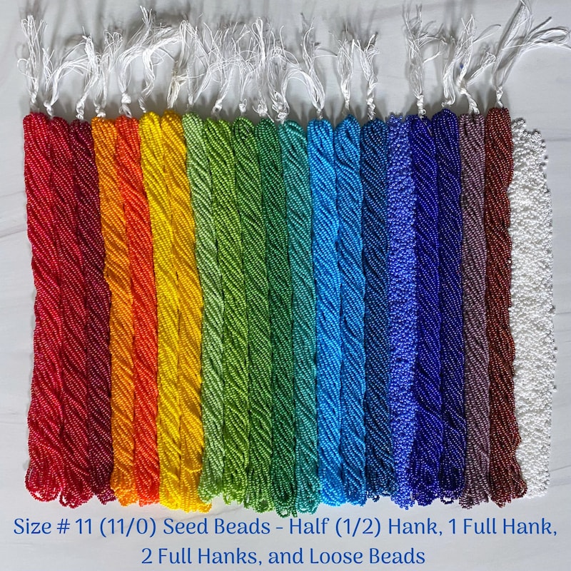 Red Czech Seed Beads 11/0 - Etsy