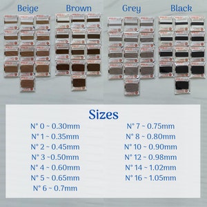 Griffin Natural Silk Thread - Multiple Sizes - Sold per 2-meter Card ...