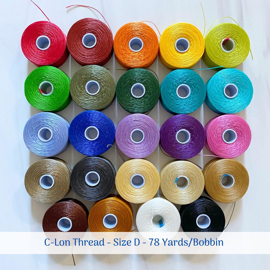 C-lon Thread - Size D - 78 Yards/bobbin - Sold in 1 or 2 Bobbin Packs ...