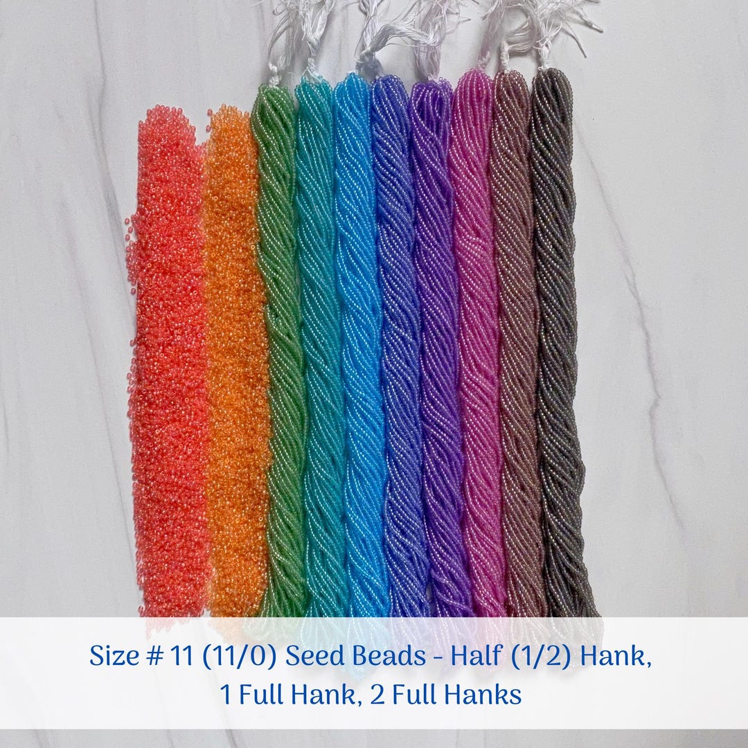 Size 11/0 (#11) Transparent Rainbow Sol-gel Preciosa Czech Seed Beads ...