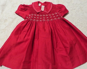 Red baby dress | Etsy