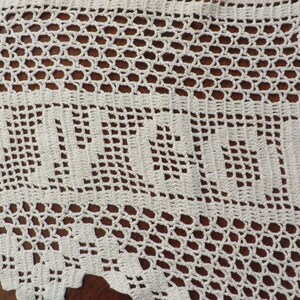 Lace Religious DOILY "in GOD We Trust" // White Cotton, Crocheted Doily ...