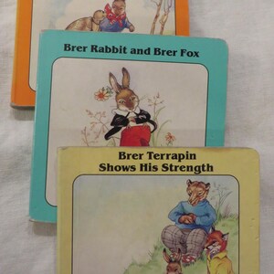 Vintage Set of Children's Books, BRER RABBIT, Brer Tortoise, Brer Fox ...