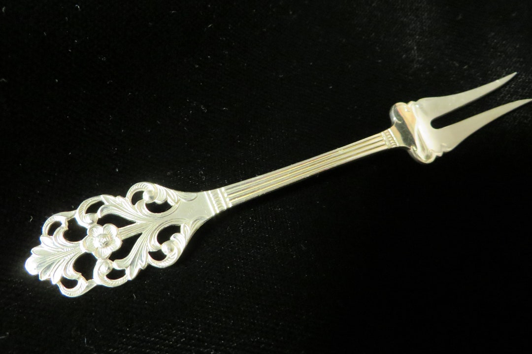 Small Hors D'oeuvres/appetizer Fork STERLING SILVER by MARTHINSEN of ...