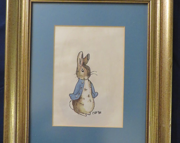 Beatrix Potter's PETER RABBIT Original Artwork // Framed W/ Non-glare ...