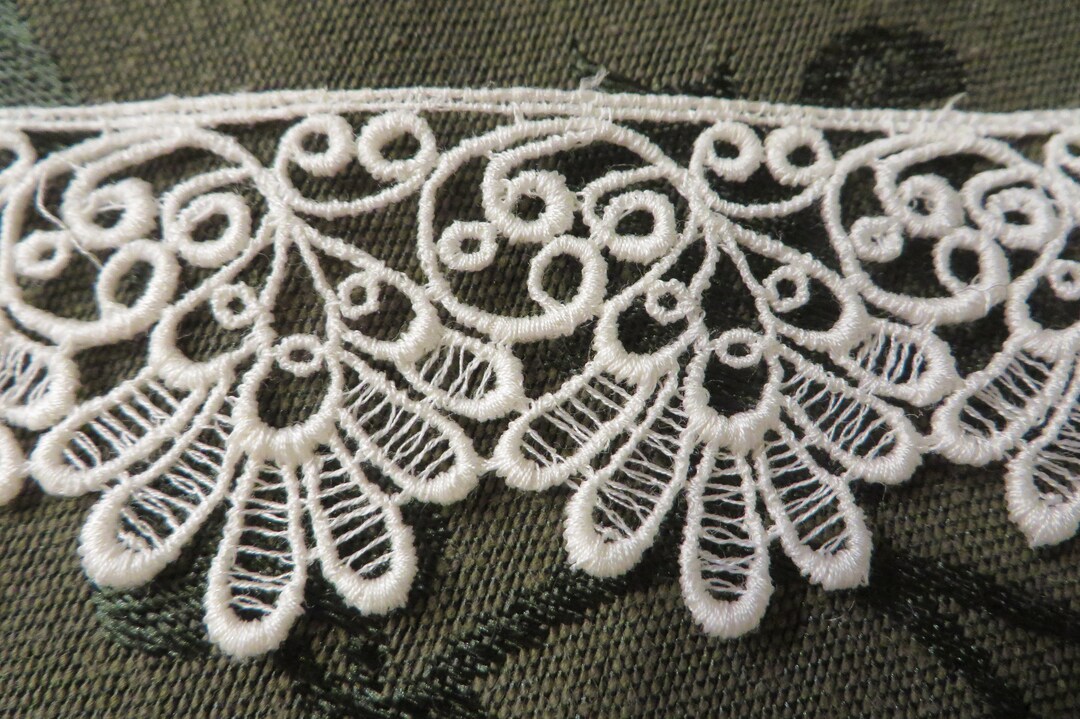 Vintage Intricate LACE, 14 Yards // Vintage White Lace // 1 1/4" Wide ...