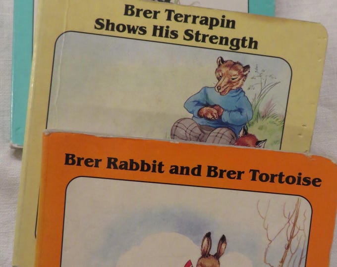 Vintage Set of Children's Books, BRER RABBIT, Brer Tortoise, Brer Fox ...