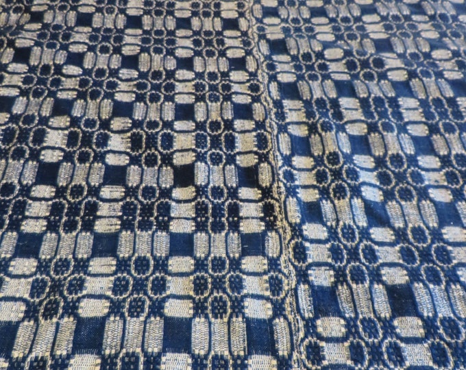 Antique Overshot WOOL Blanket, 2 Panel Coverlet // Antique Wool ...