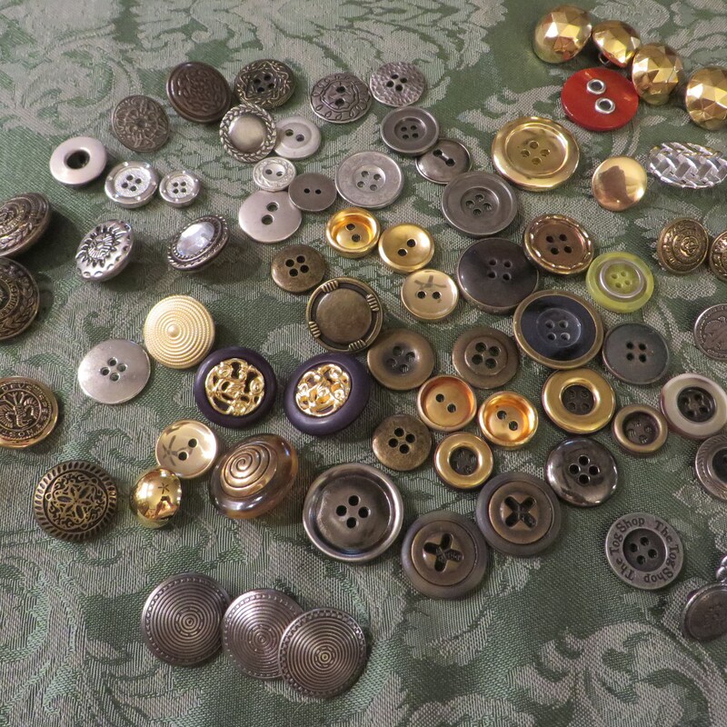 Metal Buttons - Etsy