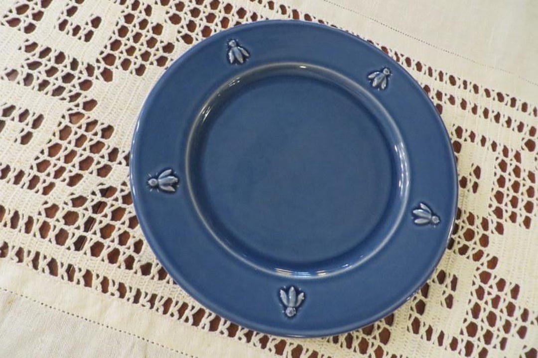 French Made PLATE "varages" With Bumble Bees or Birds Along the Edge ...