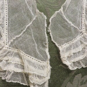 Antique LACE Net Lace // off White Color // Multiple Uses // 37 L X 3 W ...