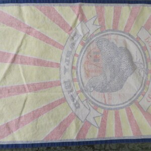 Vintage TOWEL, early Bird CHICKEN Feed // Vintage Cotton Kitchen Towel ...