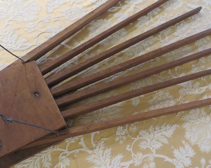 Antique Clothes Drying RACK, Barn Saddle Blanket Drying Rack // 7 Long ...