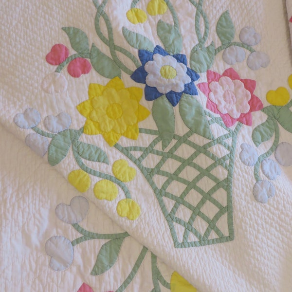 Flower Basket Quilt - Etsy