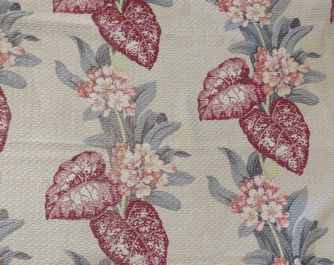 Antique Barkcloth // 43" Wide, Scrap, Vintage Piece of Bark Cloth ...