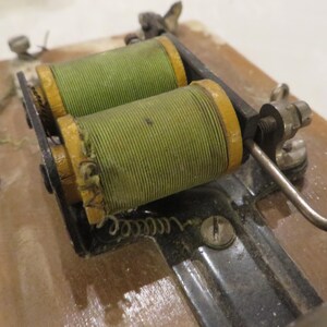 Antique School Bell, Door Bell, Emergency Bell or Alarm // Wooden Case ...