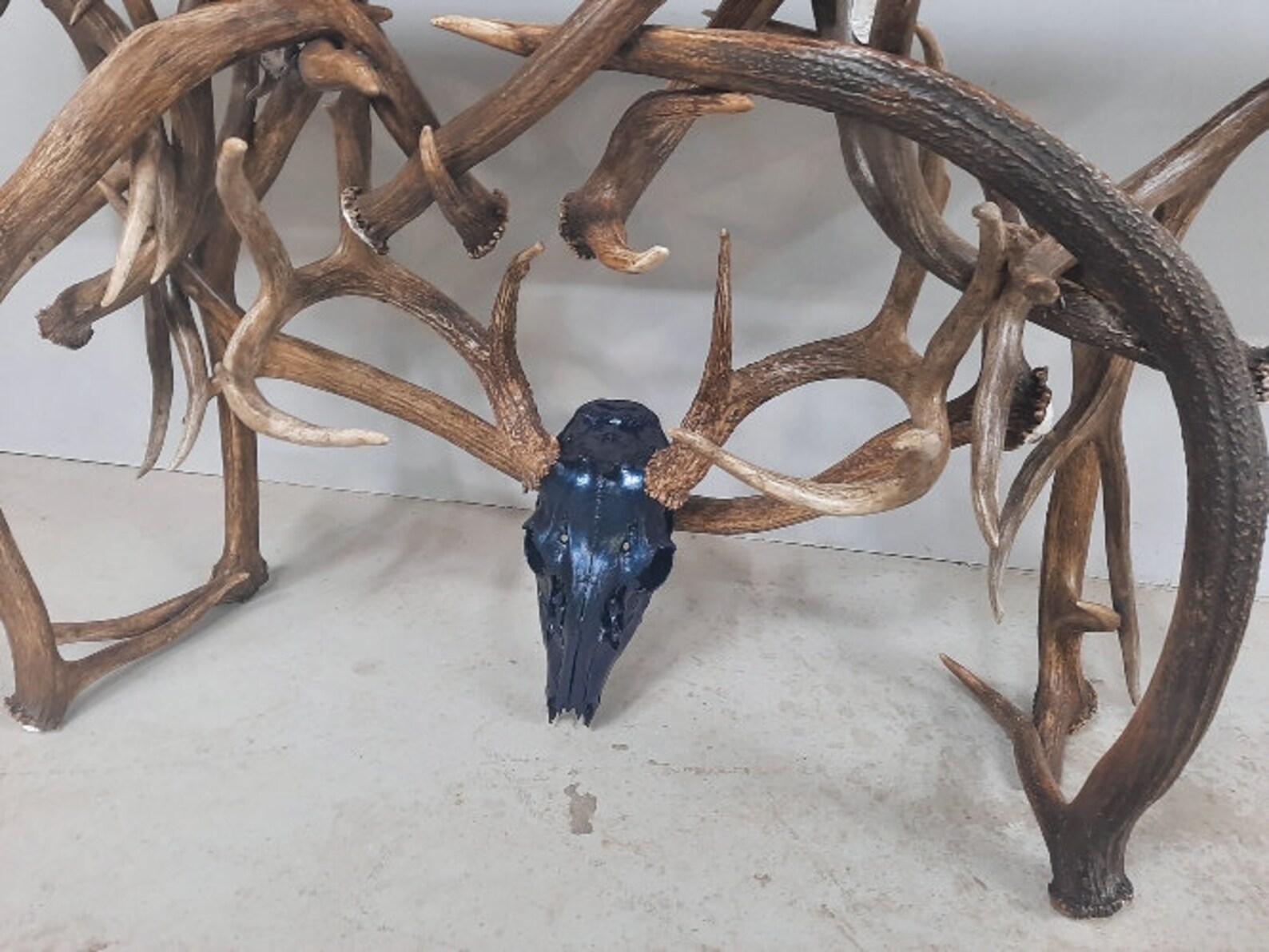 Deadhead Elk & Mule Deer Sofa Table - Etsy
