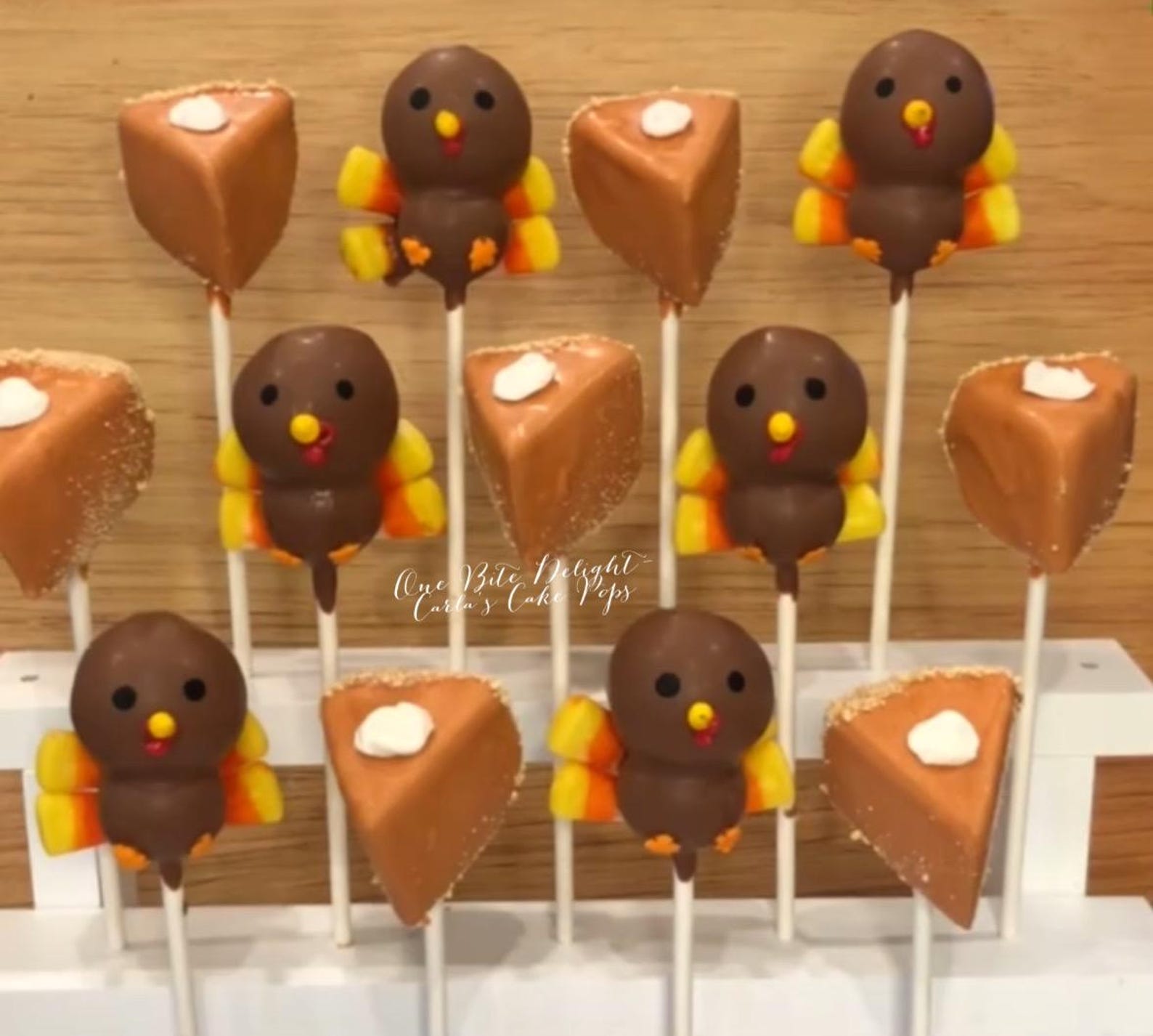 Thanksgiving Cake Pops, 12 Pops Individually Wrapped, Thanksgiving ...