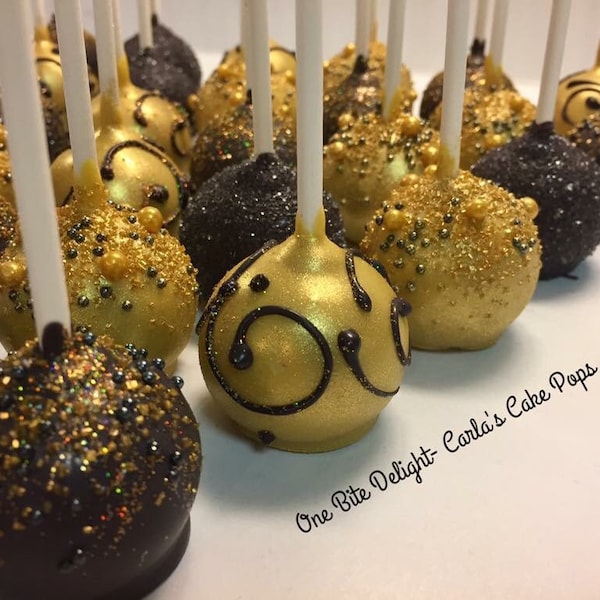 Gold Cake Pops - Etsy