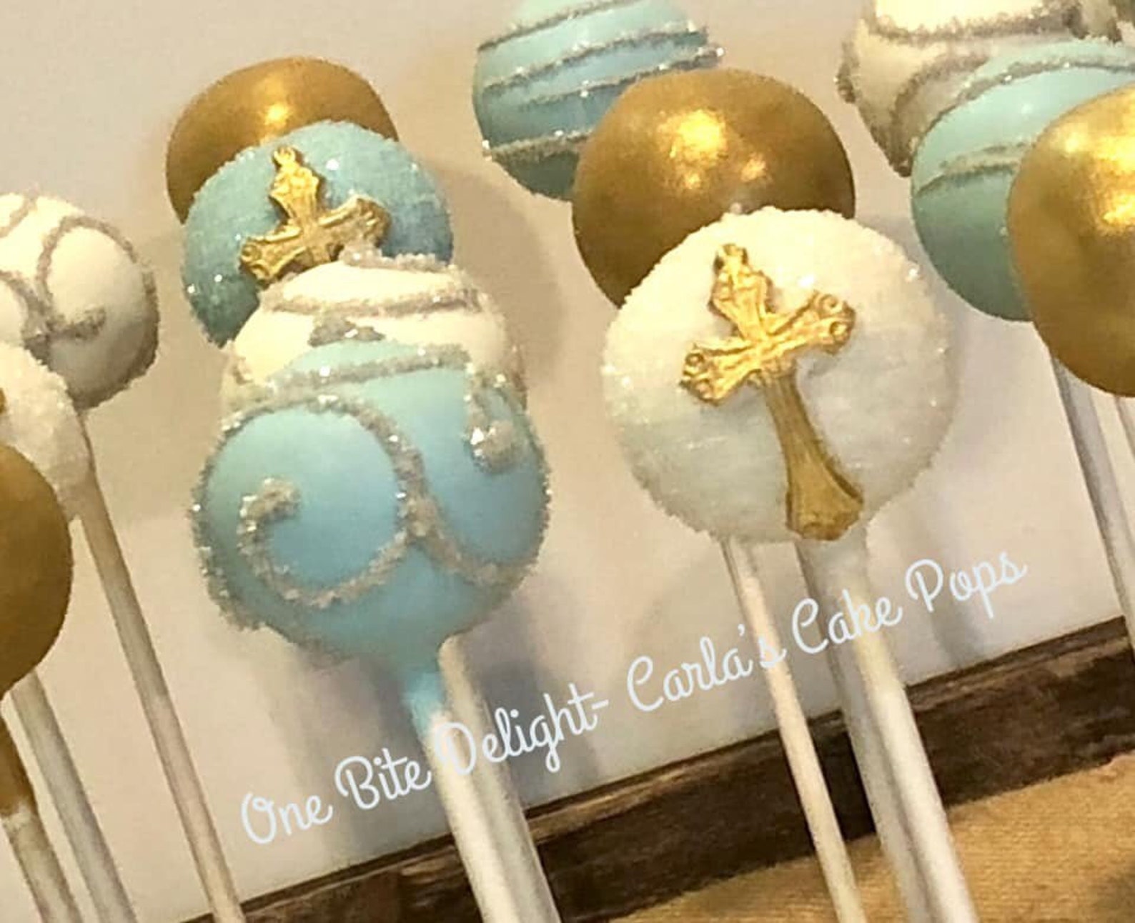 1 Dz First Communion Cake Pops, Individually Wrapped, Baptism, First ...