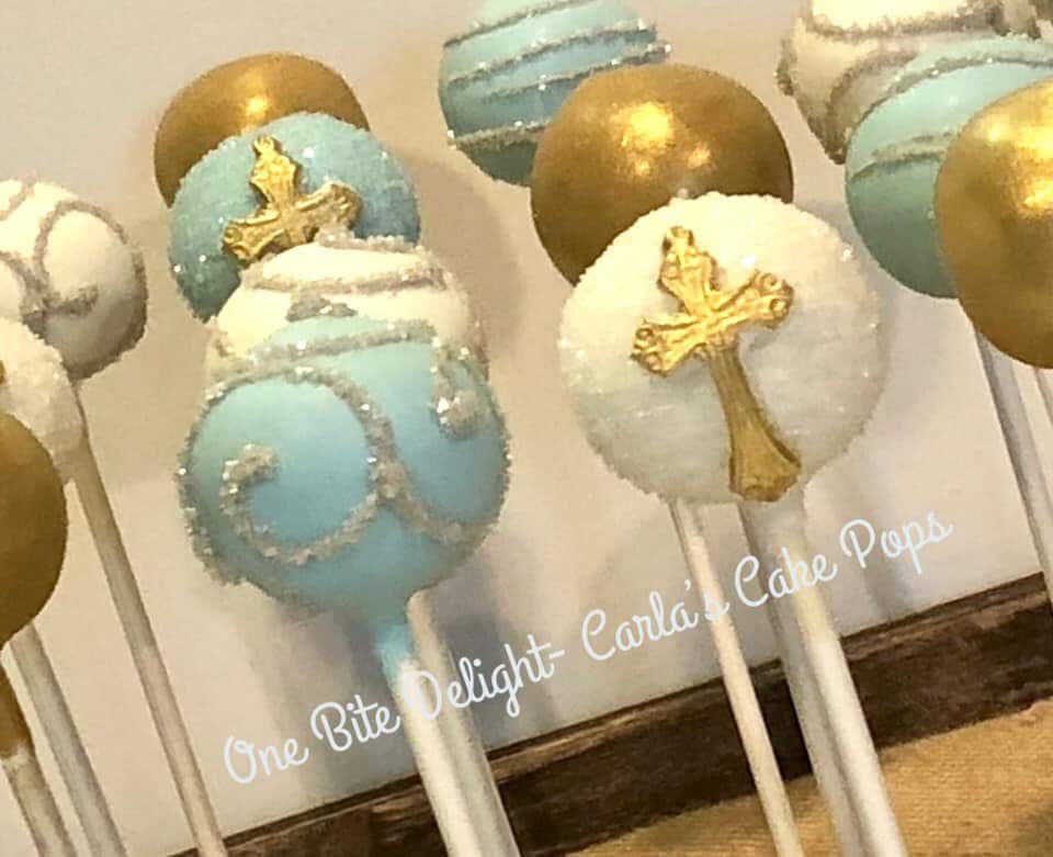 1 Dz First Communion Cake Pops, Individually Wrapped, Baptism, First ...